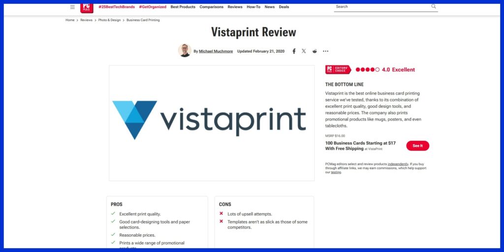 Comprehensive Vistaprint Reviews: Pros, Cons, and User Experiences ...